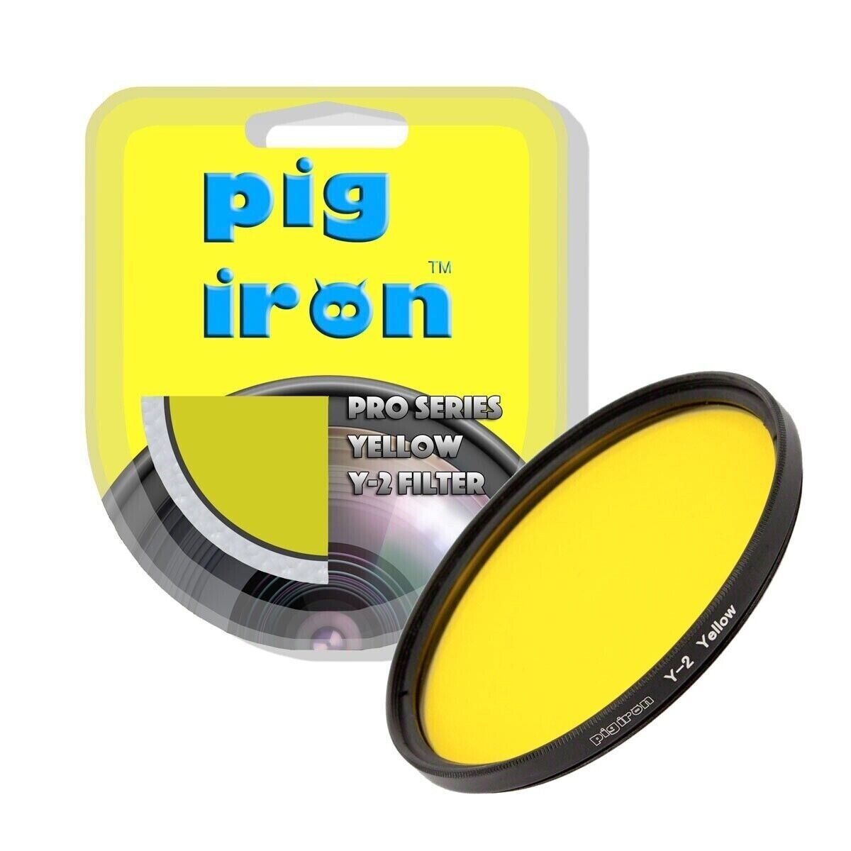 Pig Iron 49mm Yellow Y-2 Pro Filter Contrast Booster Camera Lens Circu ...