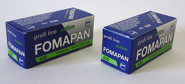 2 x Fomapan Action 120 400 iso Black & White Negative Film FOMA (UK St ...