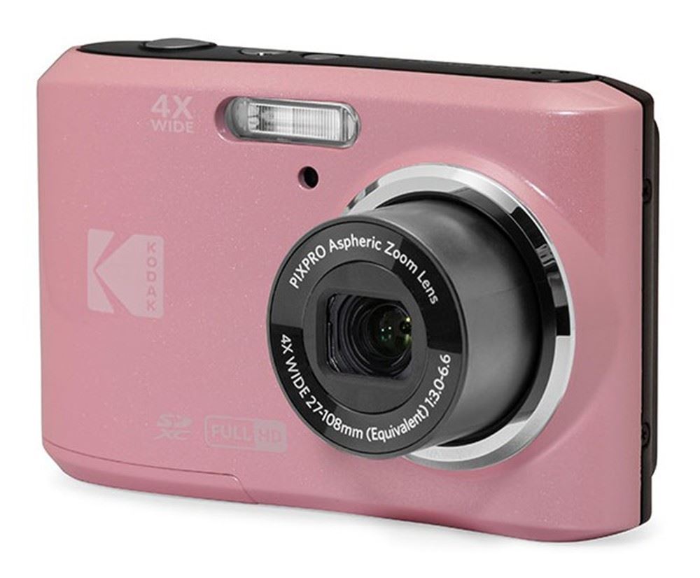 Kodak PIXPRO FZ45 16MP 4x Zoom Wide Angle Digital Camera in Pink (UK S ...