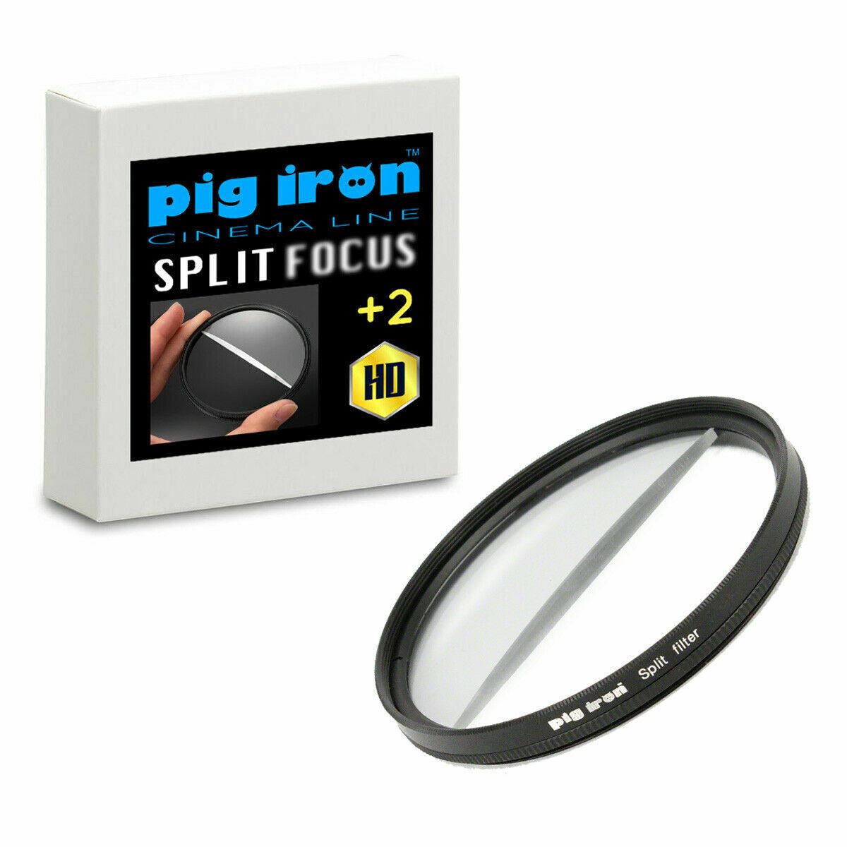 Pig Iron 82mm Split Field Focus Filter Special Effects Dual +2 (UK Sto ...