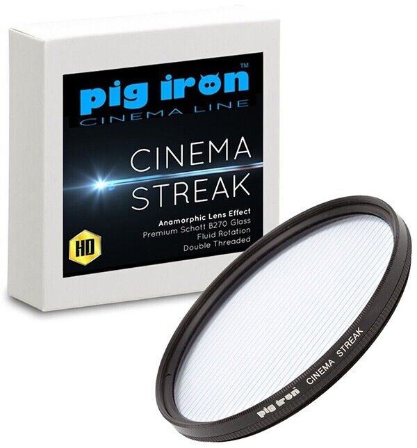 62mm Cinema Streak Filter Pig Iron Anamorphic Lens Flare Effect Blue G ...